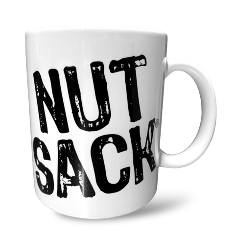 "Just grab a Nutsack" Cup - White – Nutsack Nuts
